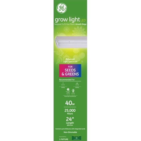 GE Lighting Grow Light Bulb, 24-Inch LED Grow Lights for Indoor Plants ...