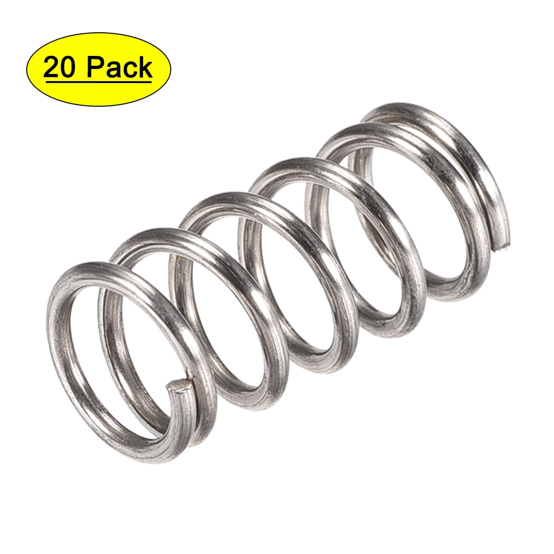 Uxcell 304 Stainless Steel Compression Spring 30N Load Capacity 20 Pack ...