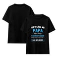 Men's They Call Me Papa Funny Cotton T-Shirt Grandpa Gift L - Walmart.com