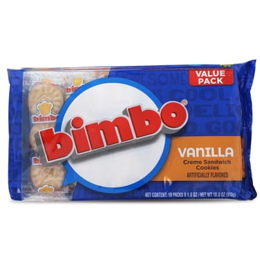 Bimbo Vanilla Creme Sandwich Cookies -18.00 Ounces (10 individual ...