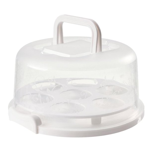 yuksok Cake Cupcake Muffin Carrier Container Locking Lid BPA ...