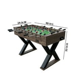 KICK Drias 48" Foosball Table (Brown) - Walmart.com