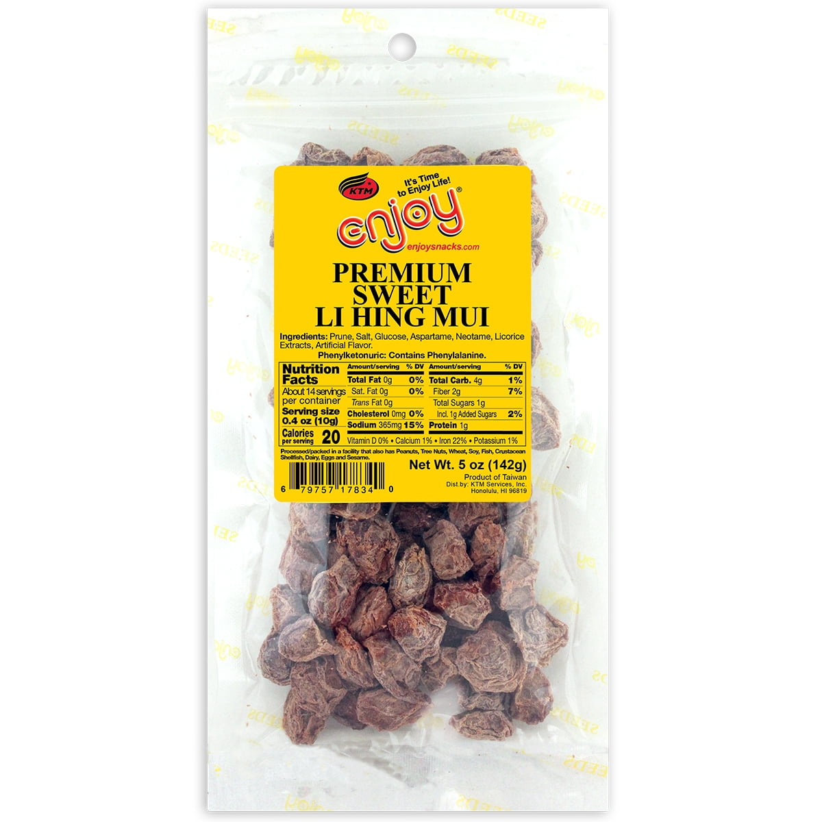 Enjoy Premium Sweet Li Hing Mui, 5 oz - Walmart.com