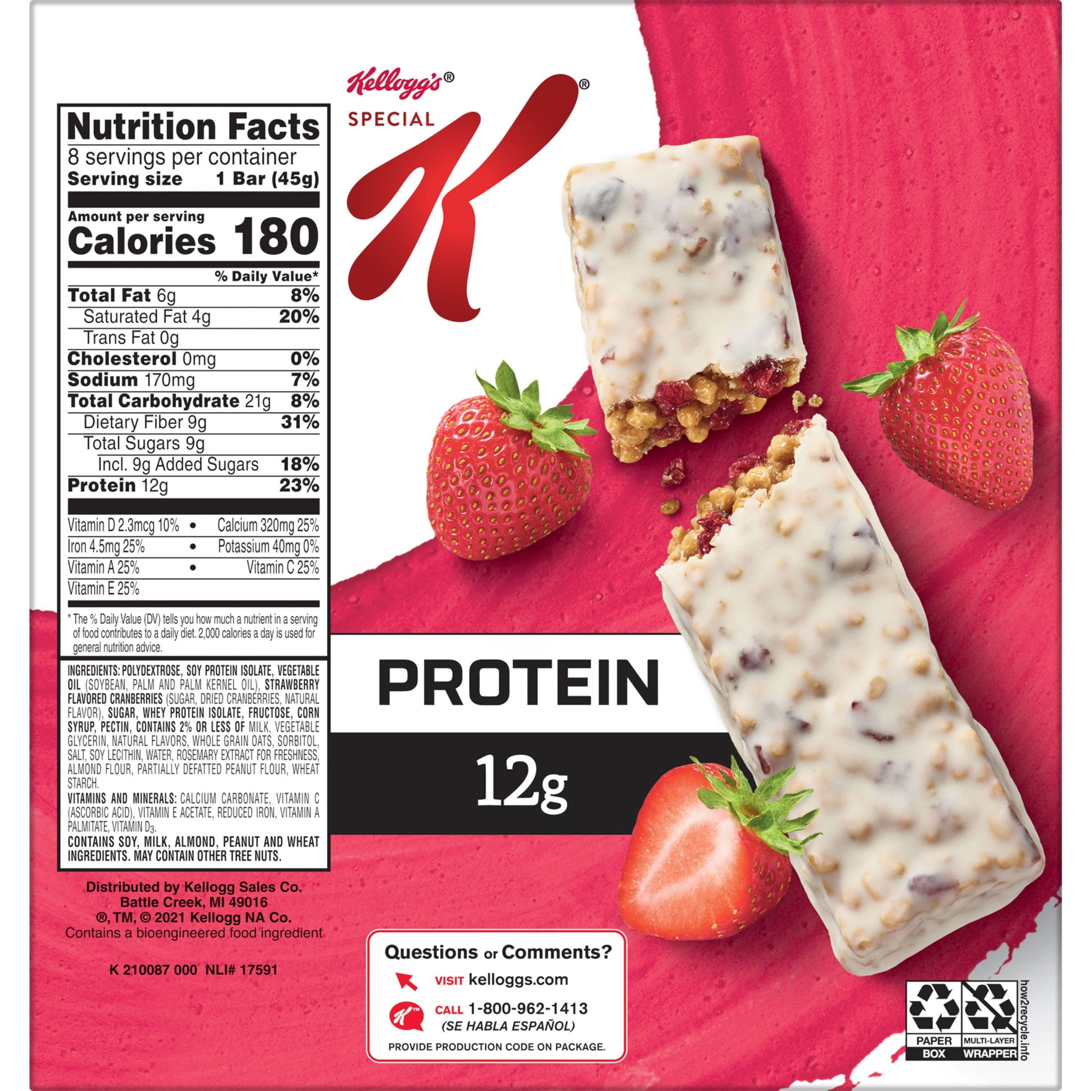 Kellogg s Special K Strawberry Chewy Protein Meal Bars 43 OFF Kellogg s Special K Strawberry Chewy Protein Meal Bars 43 OFF