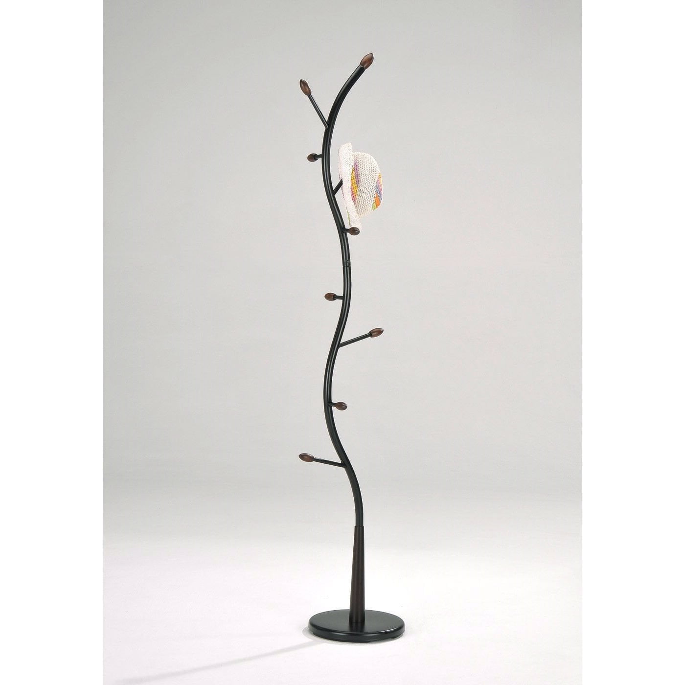 Black Metal Hall Tree Coat Rack Entryway Storage Hat Rack - Walmart.com