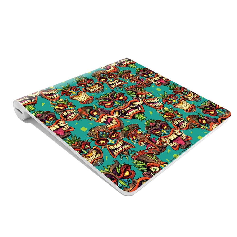 Skin Decal Wrap Compatible With Apple Magic Trackpad Crazy Tikis ...