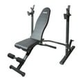 PRCTZ Two-Piece Olympic Weight Bench with Squat Rack, Foldable FID ...