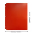Basics Plastic 3 Hole Punch Folders With 2 Pockets 8.5 X 11 Inches ... Basics Plastic 3 Hole Punch Folders With 2 Pockets 8.5 X 11 Inches ...