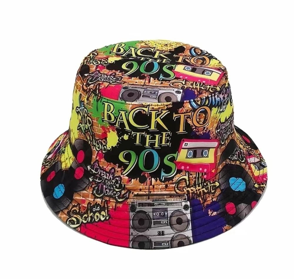 90s Inspired Retro Bucket Hat - Walmart.com