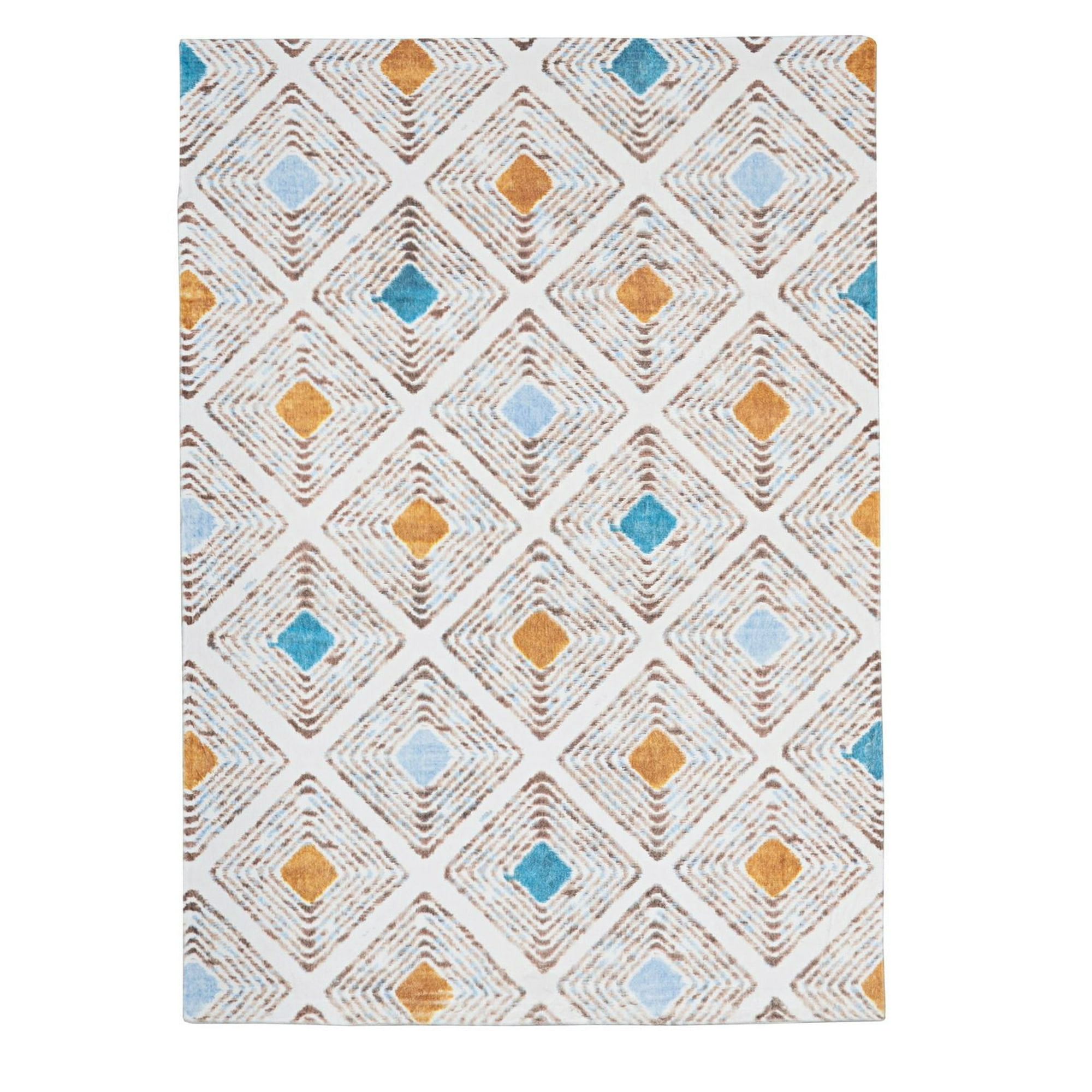 Click here for Linon Motif Printed Faux Rabbit Blinx Ivory & Tan... prices