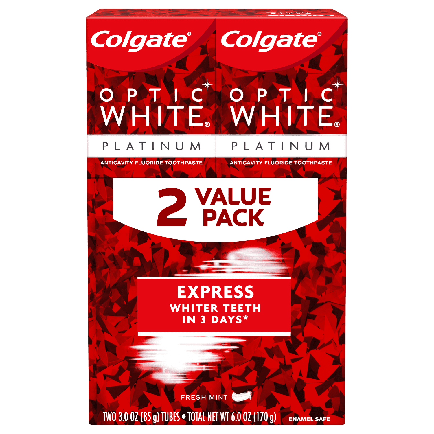 Colgate Optic White Platinum Express White Whitening Toothpaste - 3 ...