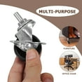 BESTYASH 4-Pack Black Furniture Caster Wheels with Metal Stem for ...