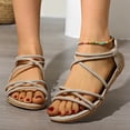 BRGZLK Roman Sandals For Women Casual Summer Beach Vacation Outdoor ...