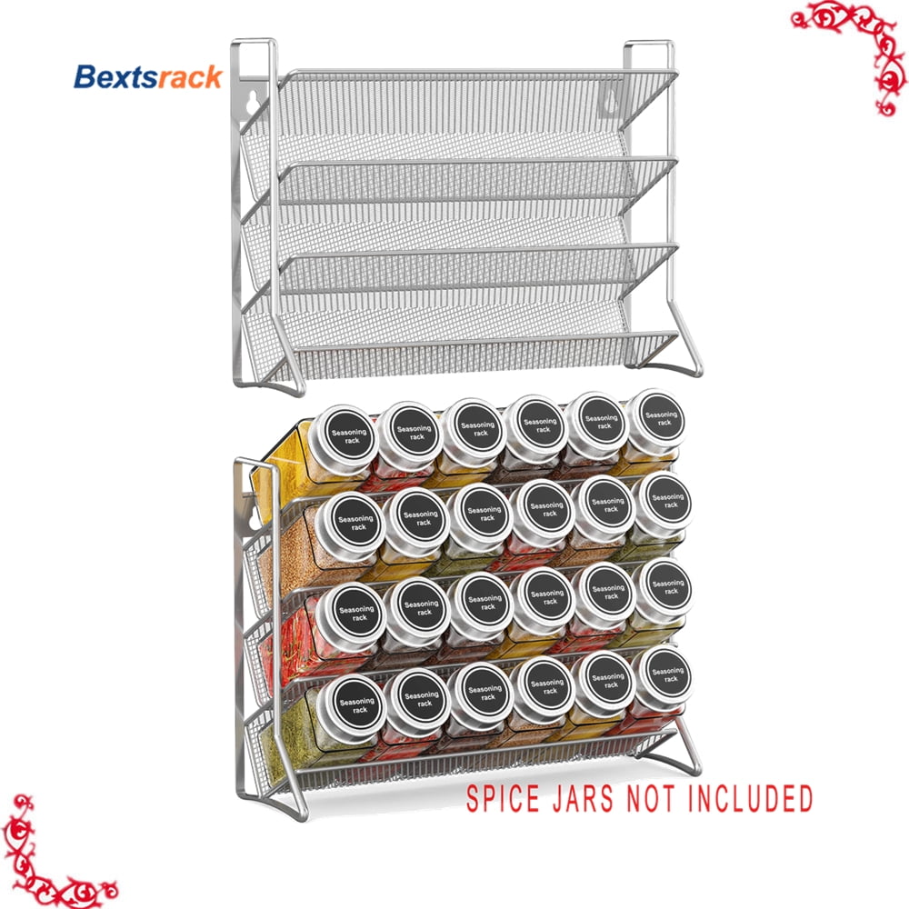 Bextsrack 4 Layers Spice Rack For CounterKitchen Cabinet Organizer or ...