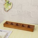 Gallickan Wood Planter Tray, Solid Rectangular Flower Pot Holder for ...