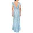 European And Border Full Sequined Long U Shaped Backless Prom Sexy Hip