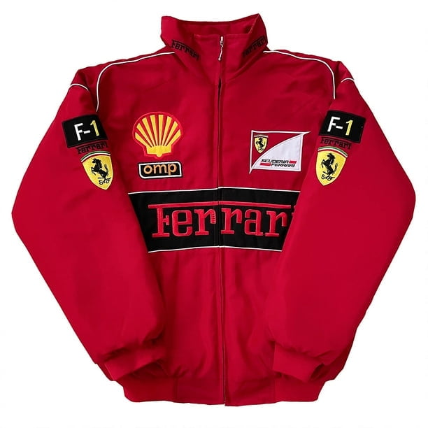 Click here for Fa F1 Racing Jacket Red With Embroidery Motorcycle... prices