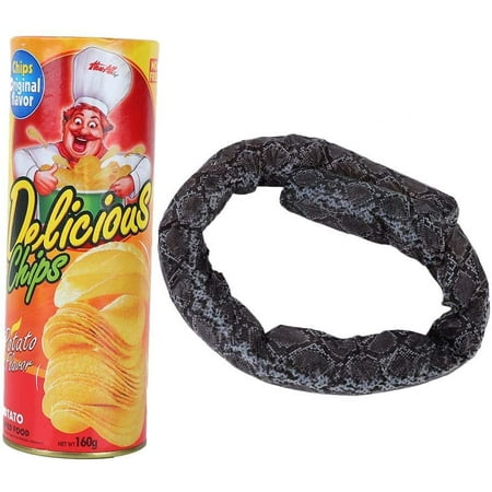 Potato Chip Snake Pop Up Snake Prank Trick Toy Gag Prank Joke Halloween ...
