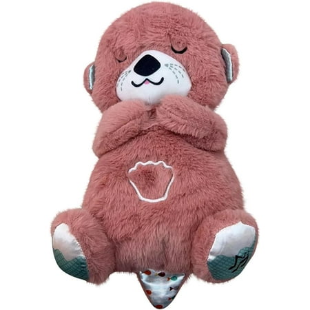 SURJDE Soothe 'N Snuggle Otter,Slumber Otter Cuddly Toy with Breathing ...