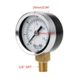 0-30psi 0-2bar Mini Dial Compressor Meter with Metal Frame Hydraulic ...