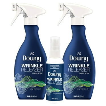 Downy Wrinkle Releaser Spray, Travel Size Spray + 16.9 Fl Oz Pack of 2 ...