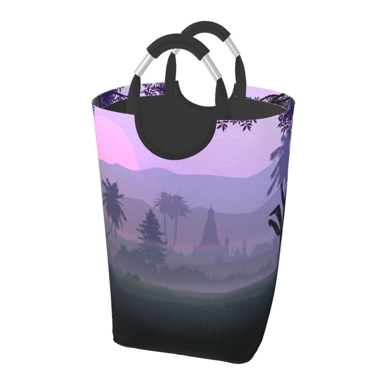 XMXY Forest Trees Rectangular Laundry Basket Organizer , Collapsible ...
