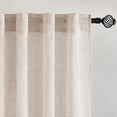Farmhouse Kitchen Curtains 24 Inch Length 2 Panels, Soft Thick Linen ...