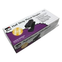 Charles Leonard Half Strip Metal Stapler, Non-Skid Base, Black ...