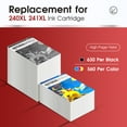 240XL Ink Cartridges for Canon Ink 240 and 241 PG-240XL CL-241XL for ...