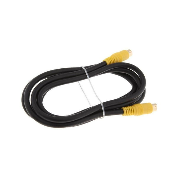 S-Video 4pin to 4Pin Male to Male TV Video Adapter 4-core Cable Adapter ...