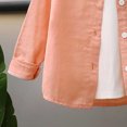 ATOGUTA Boys Button Down Shirts Kids Lightweight Outerwear Long Sleeve ...