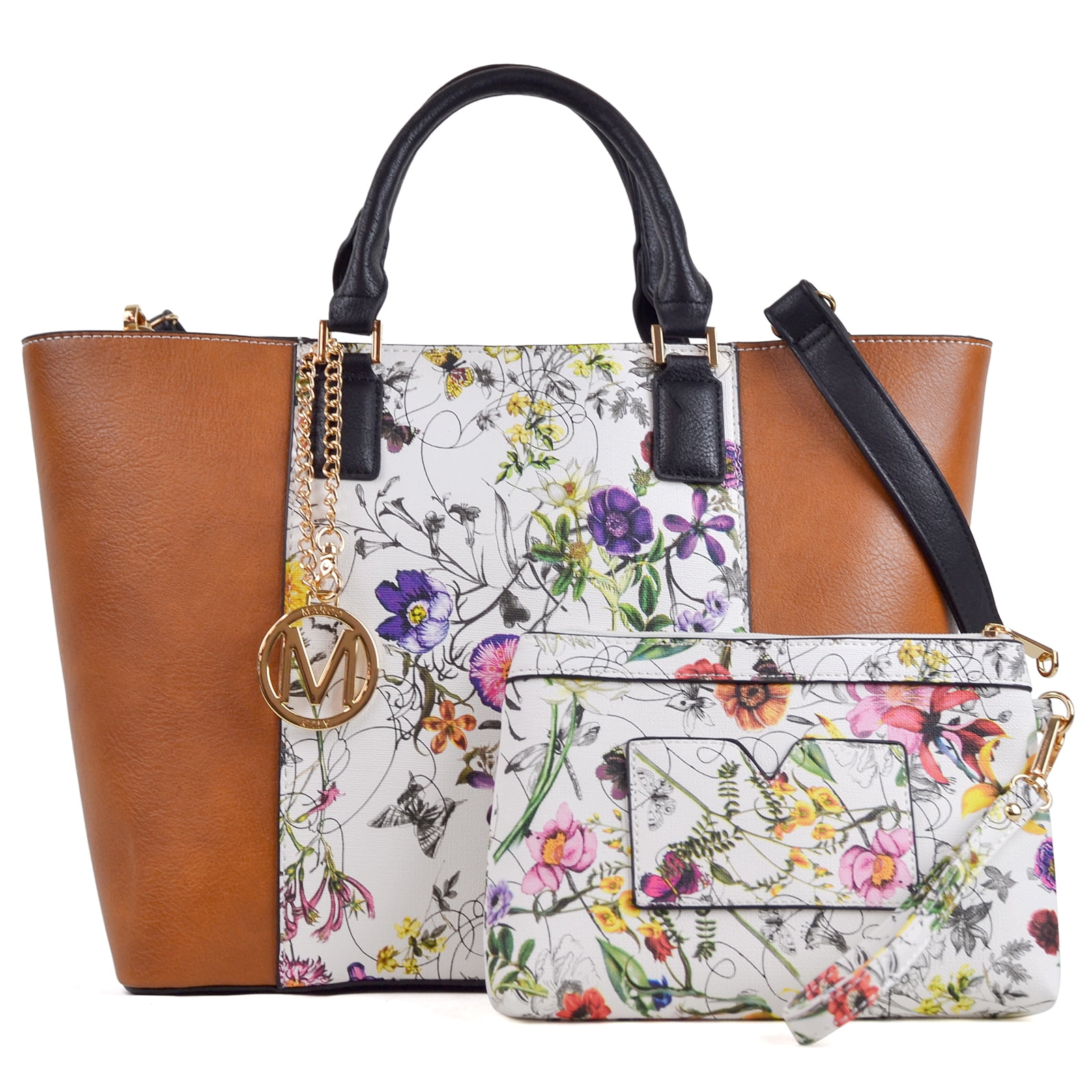 Women Fashion Handbags Wallet PU Leather Shoulder Tote Bag Top Handle ...