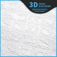 11-Pack Peel and Stick 3D Wall Panels for Interior Wall Decor, White ...