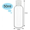 LYTIVAGEN 12 Pack Plastic Travel Bottle 50 ml Clear Holiday Bottle with ...