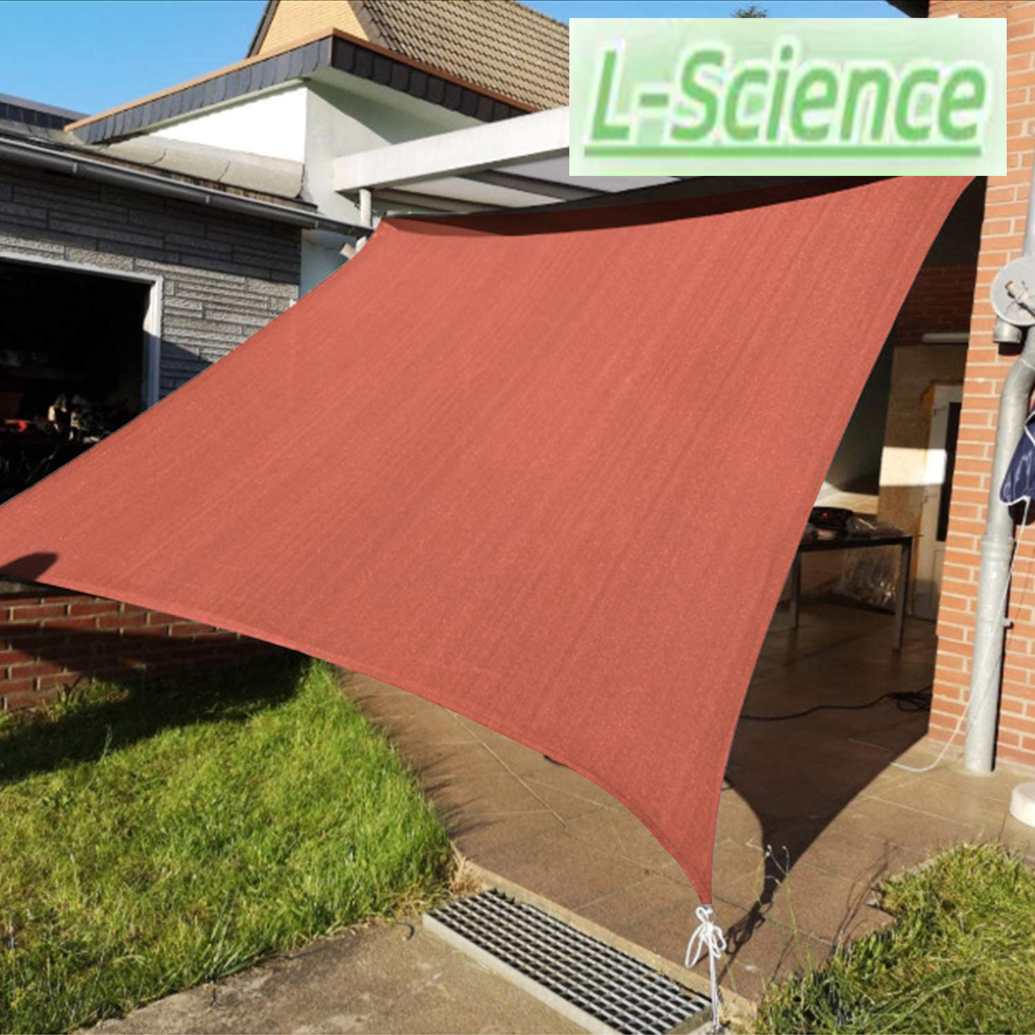 Rectangle Sun Shade Sail UV Block Awning Screen for Outdoor Deck Patio ...