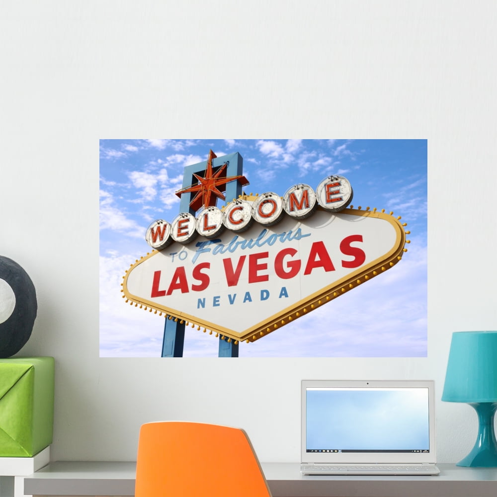 Las Vegas Sign Wall Mural by Wallmonkeys Peel and Stick Graphic (24 in ...