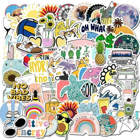 SHARKDOOK 85 VSCO Style Simple Waterproof Graffiti Suitcase Stickers ...