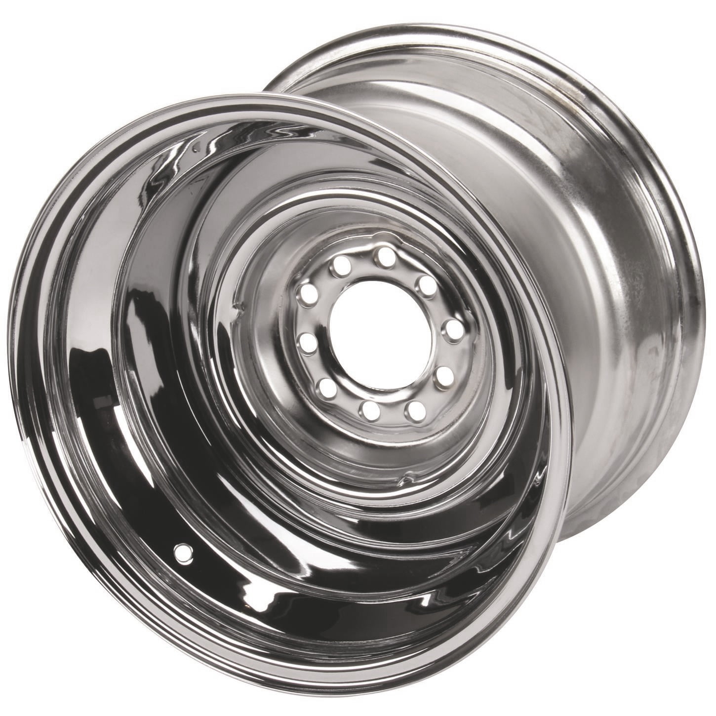 Smoothie 15x10 Chrome Steel Wheel, 5 on 4.5/4.75, 4.5 BS - Walmart.com