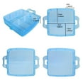 3-Tier Transparent Stackable Adjustable Compartment Slot Plastic Craft ...