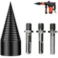 EDHITNR Firewood Drill Bit, 4PCS Removable Log Splitter Screw Cone ...