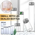 Mini Glass Bottles Aluminium Empty Containers Sample Liquid Storage ...