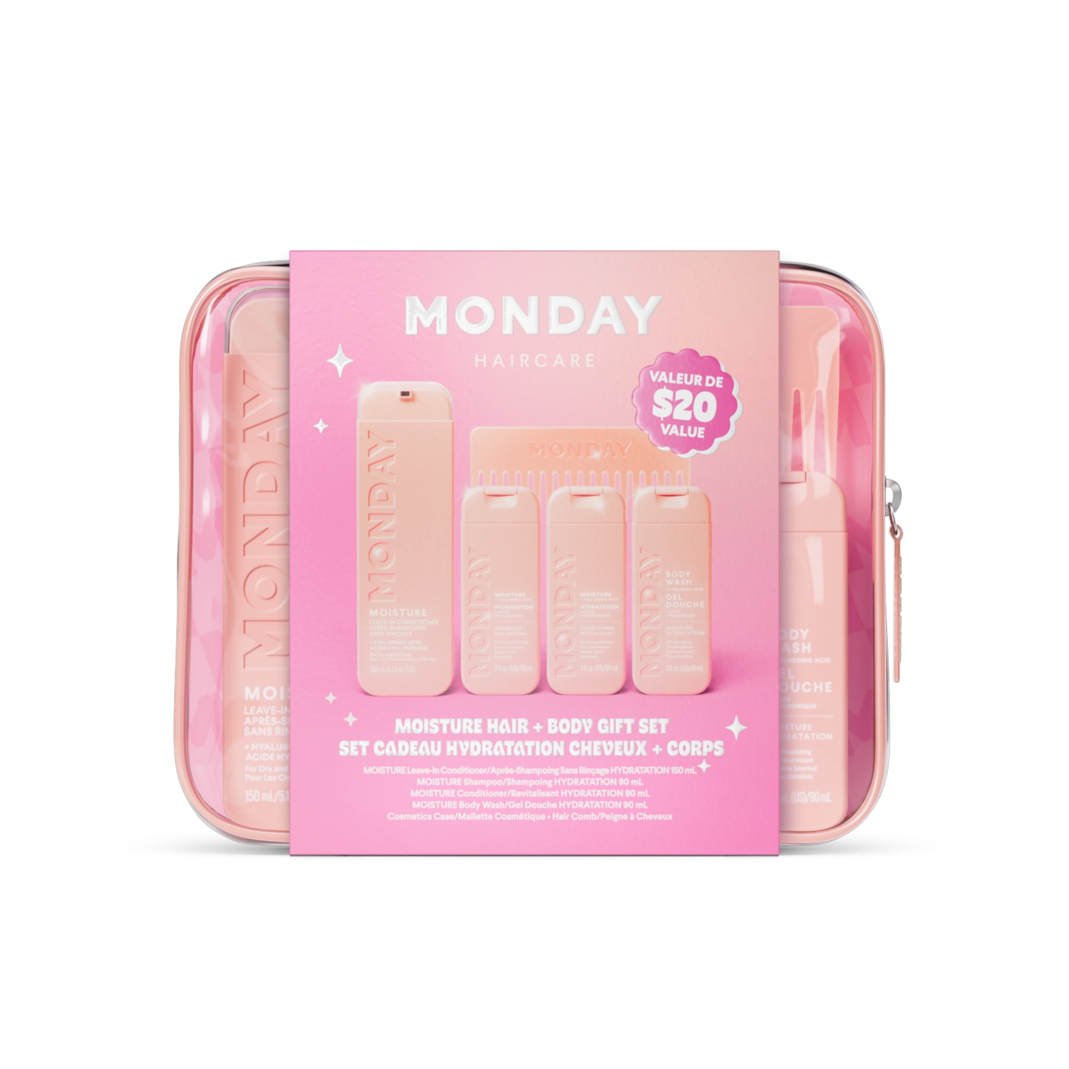 MONDAY Haircare MOISTURE Hair + Body Gift Set with MOISTURE Shampoo ...