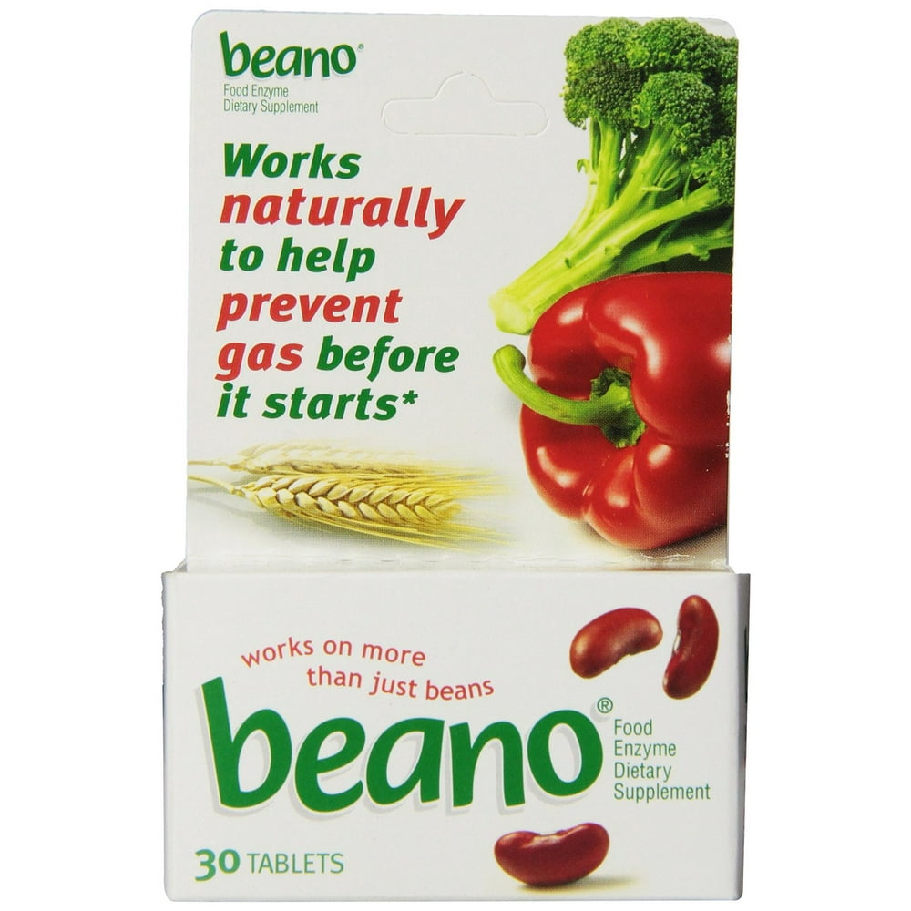 4 Pack BEANO to Help Prevent Gas and Bloating 30 tablets Ea = 120 ...