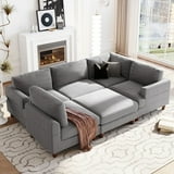 shunda K Modular Sectional Sofa with Ottoman L Shaped Corner Sectional ...