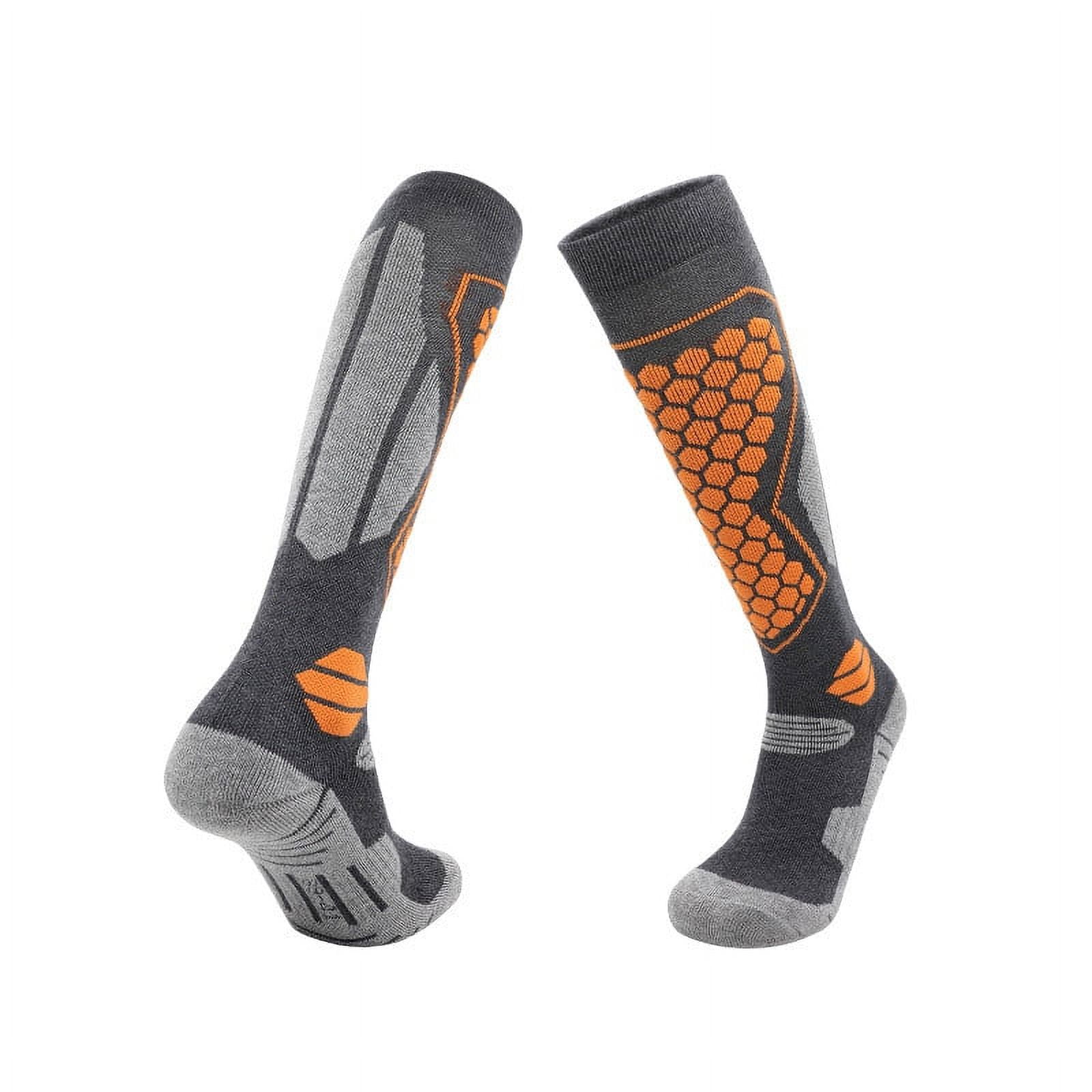 Click here for Qkdmdw Orange Orange Thickened Wool Ski Socks Ther... prices