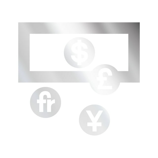 Currency Sticker Decal Die Cut - Self Adhesive Vinyl - Weatherproof ...