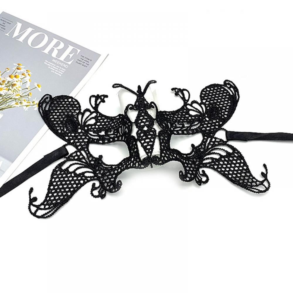 Black Lace Masquerade Mask Women Venetian Masks Lace Mask - Walmart.com