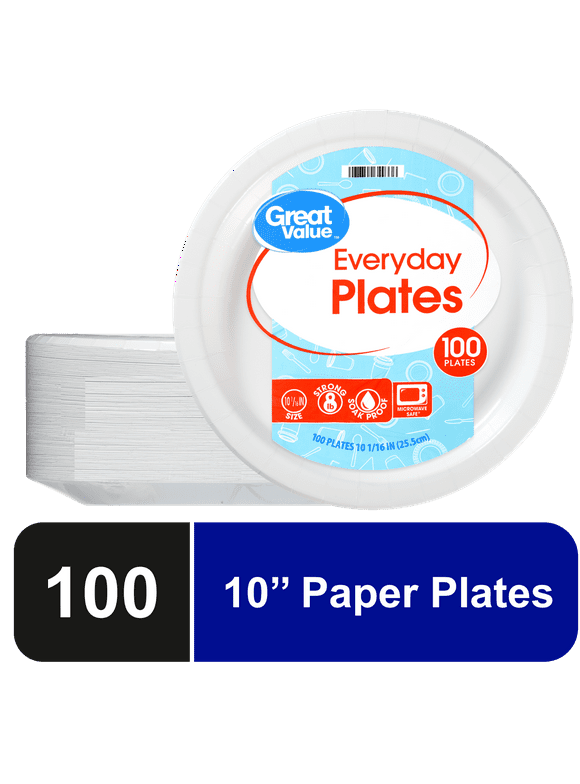 Great Value Disposable Plates in Disposable Tableware - Walmart.com
