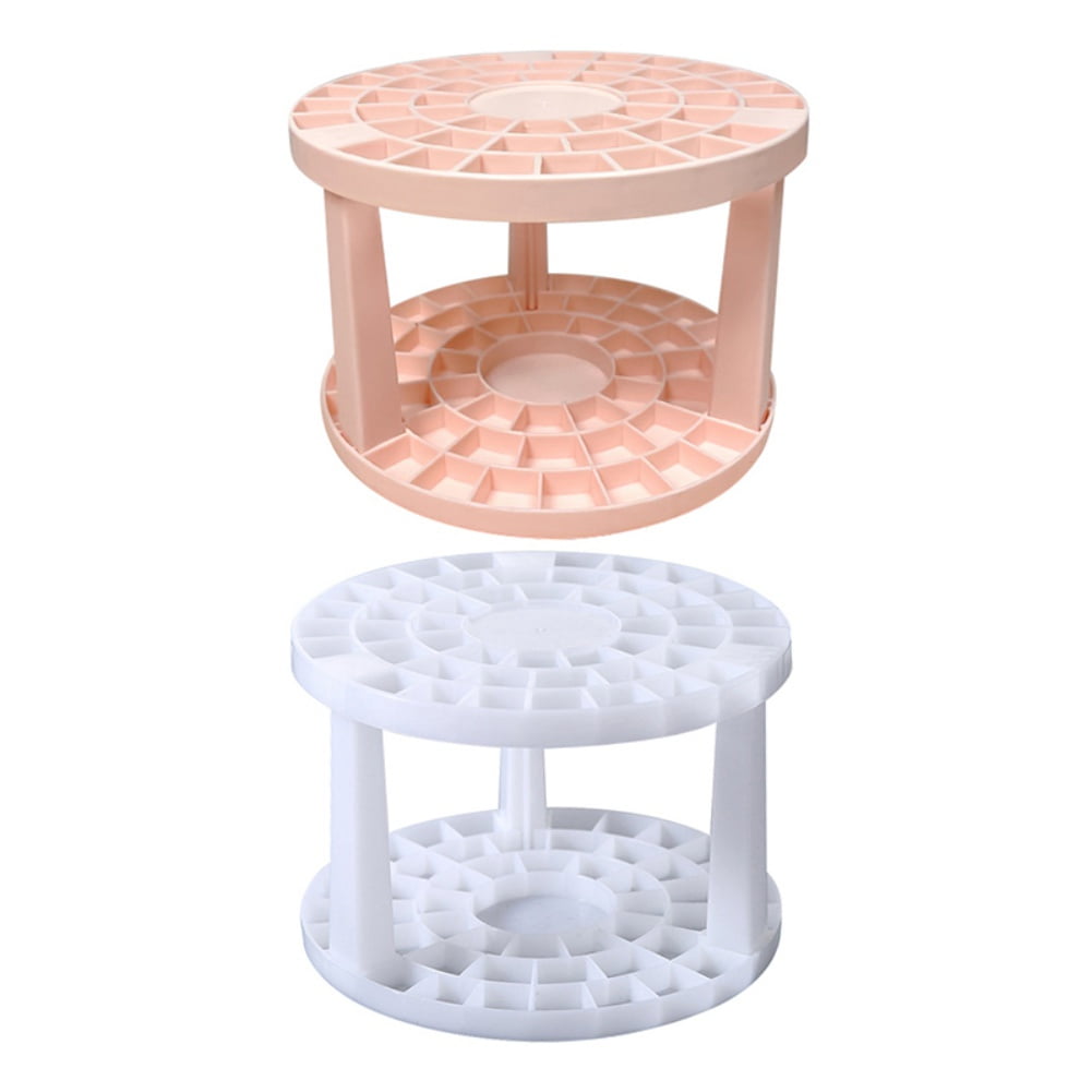 2Pcs Makeup & Artist Paint Brush Holder Plastic Desk Stand Holding Rack ...