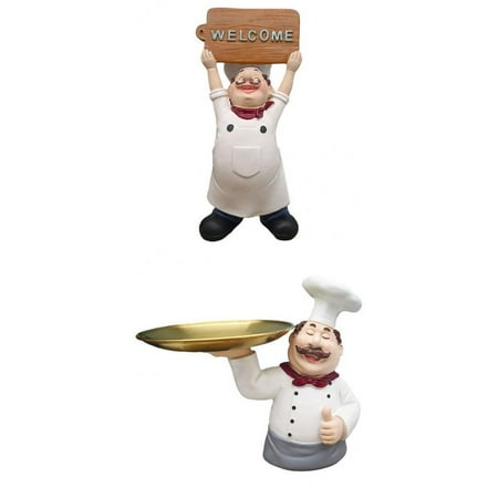 Chef Figurine,Chef Figurine resin Cook ornament Kitchen statue ...